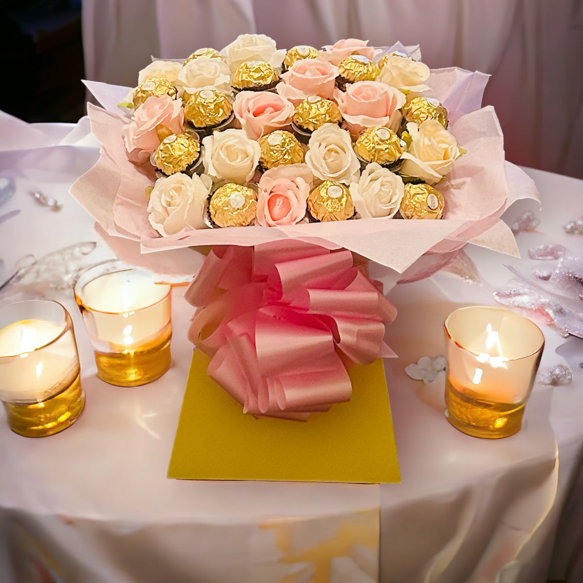 Pink Ferrero Rocher Bouquet – All Celebration Gifts